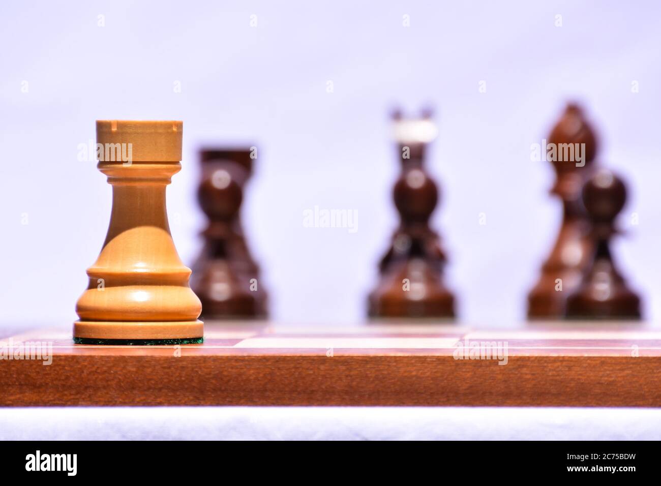Photo Picture of the Classic Wooden Chess Piece Stock Photo - Alamy