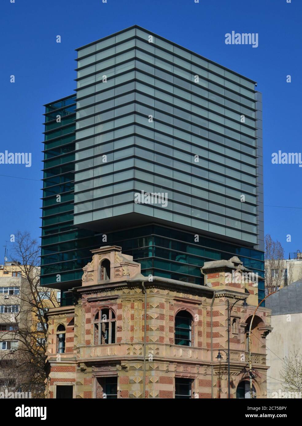 Modern architecture in Bucharest, Romania Stock Photo - Alamy