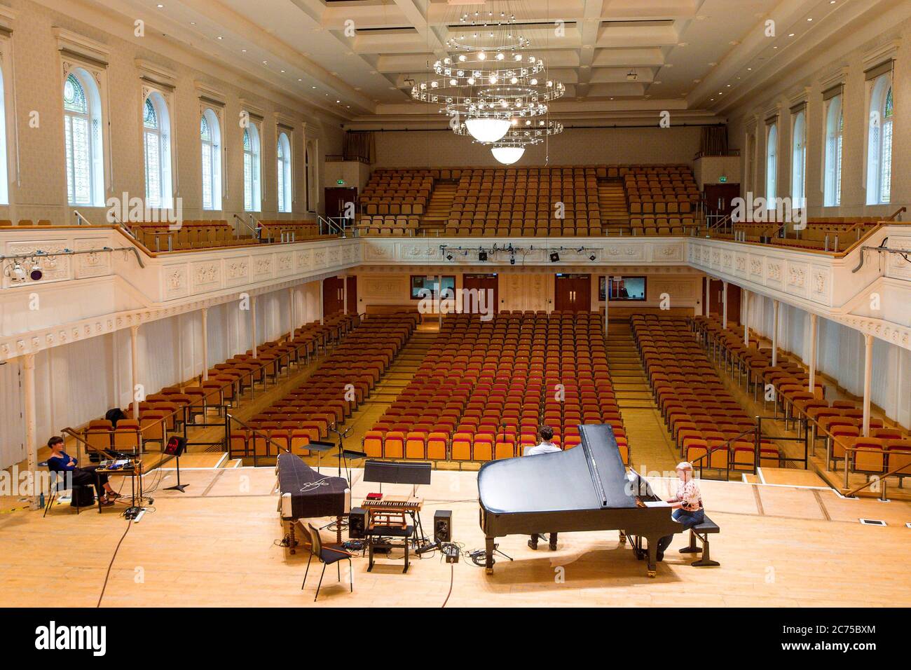 Bass-baritone Michael Mofidian and pianist Julia Lynch rehearse ahead ...