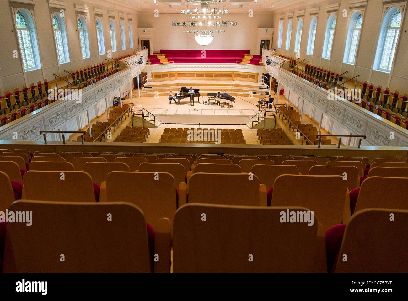 EDITORIAL USE ONLY Bass-baritone Michael Mofidian and pianist Julia ...