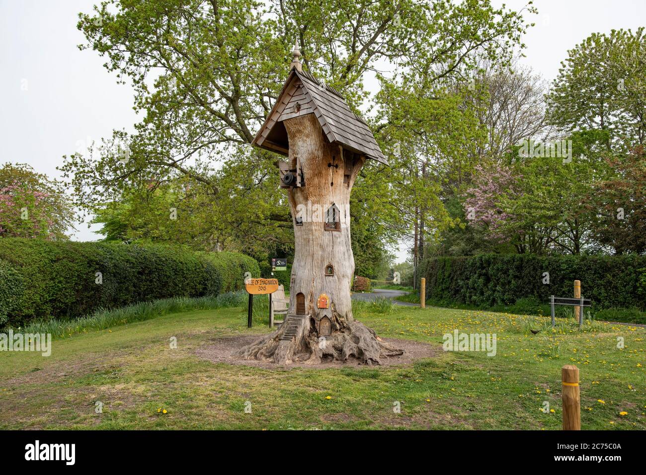 The Tree of Imagination, Lower Peover, Knutsford,. Cheshire Stock Photo ...
