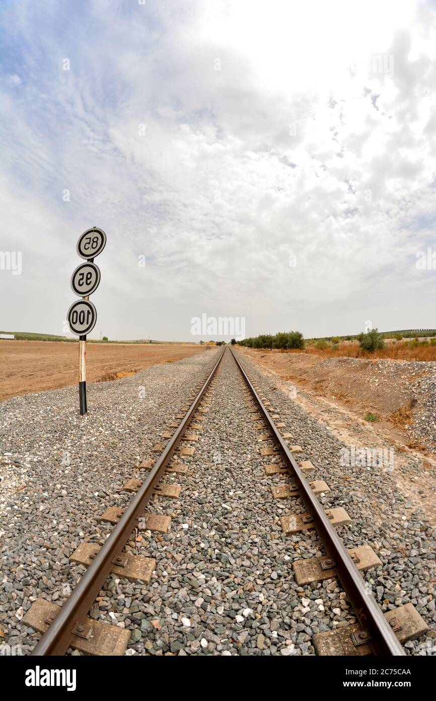 Photo Picture of a Classic Train Rail Road Stock Photo - Alamy