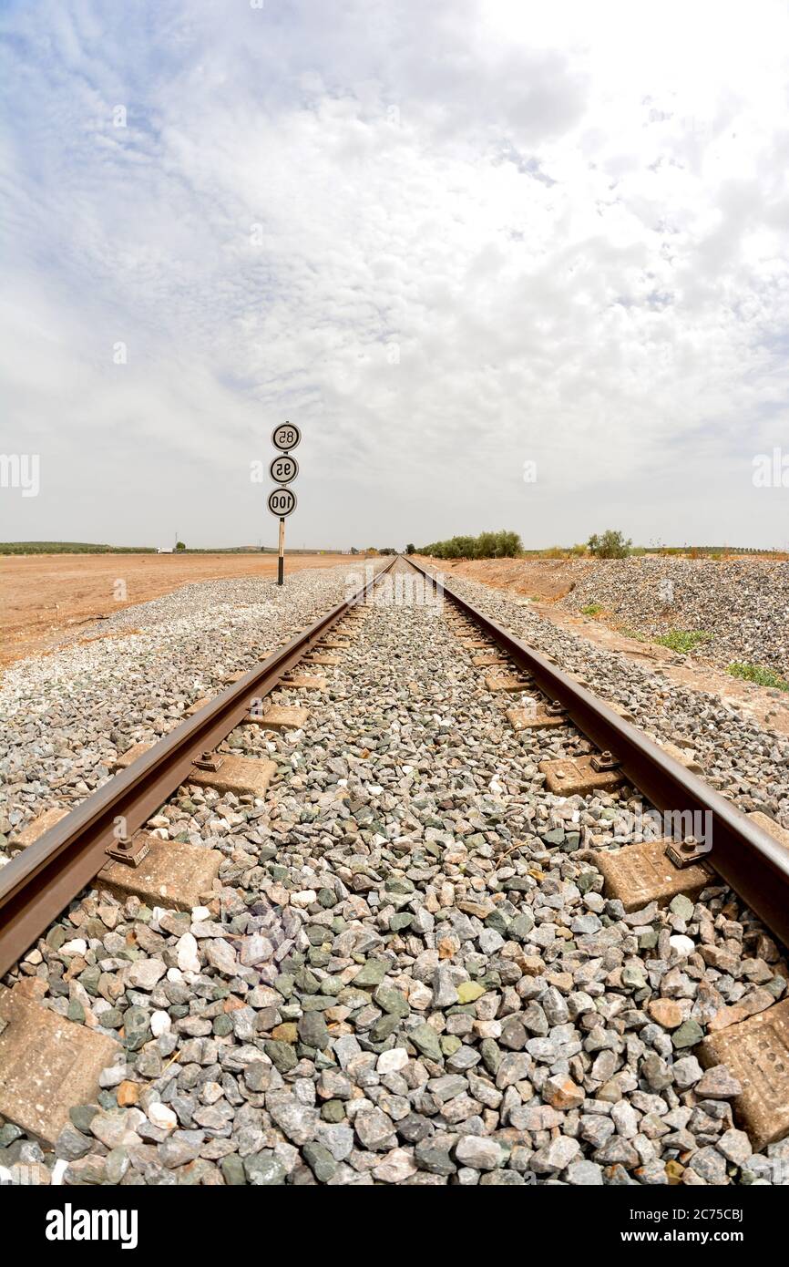 Photo Picture of a Classic Train Rail Road Stock Photo - Alamy
