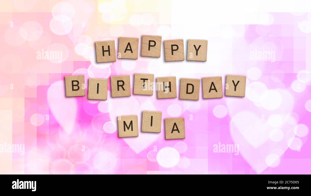 Happy birthday maria hi-res stock photography and images - Alamy