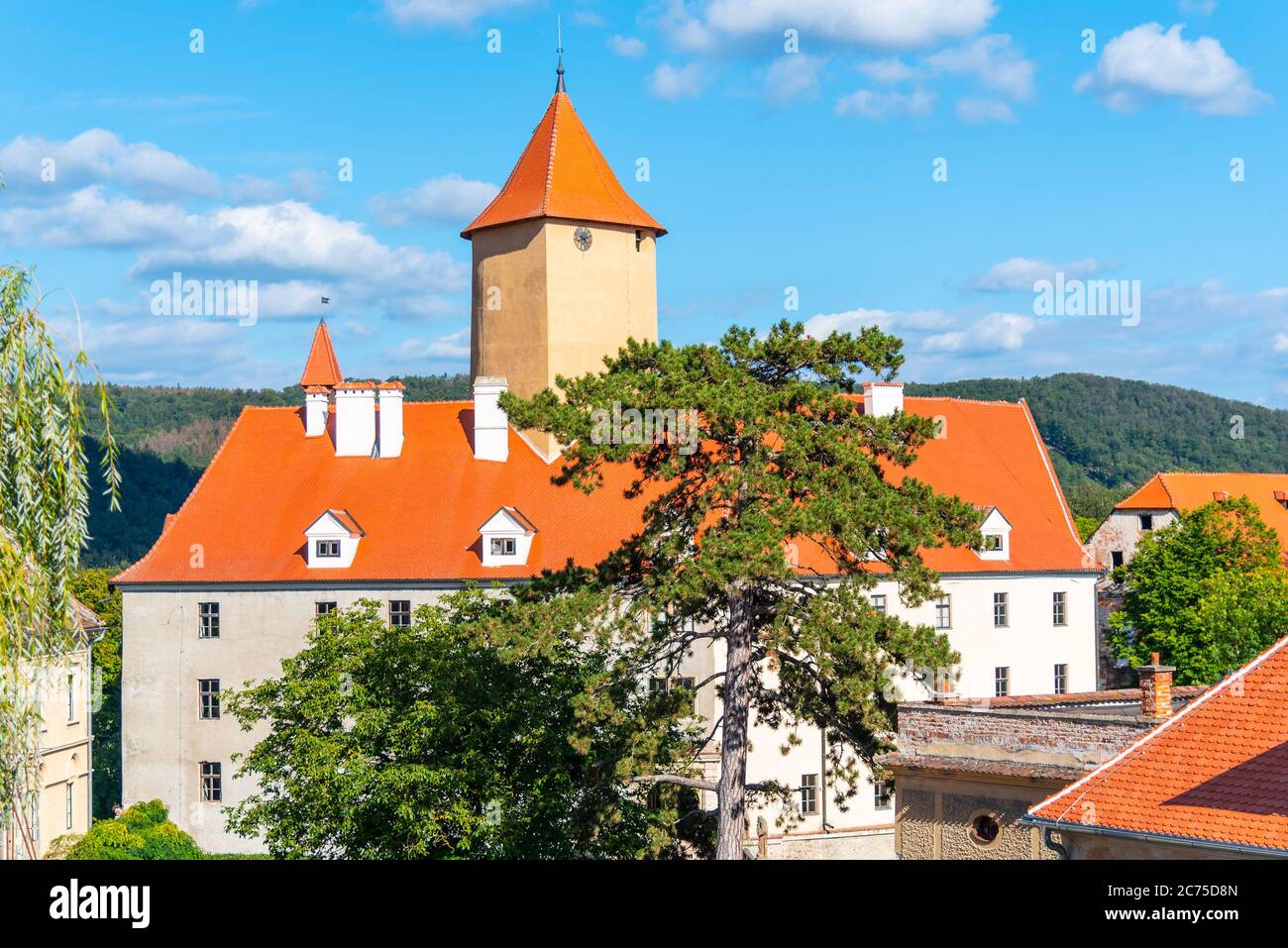 Veveri medieval castle near Brno, South Moravia, Czech Republic Stock ...