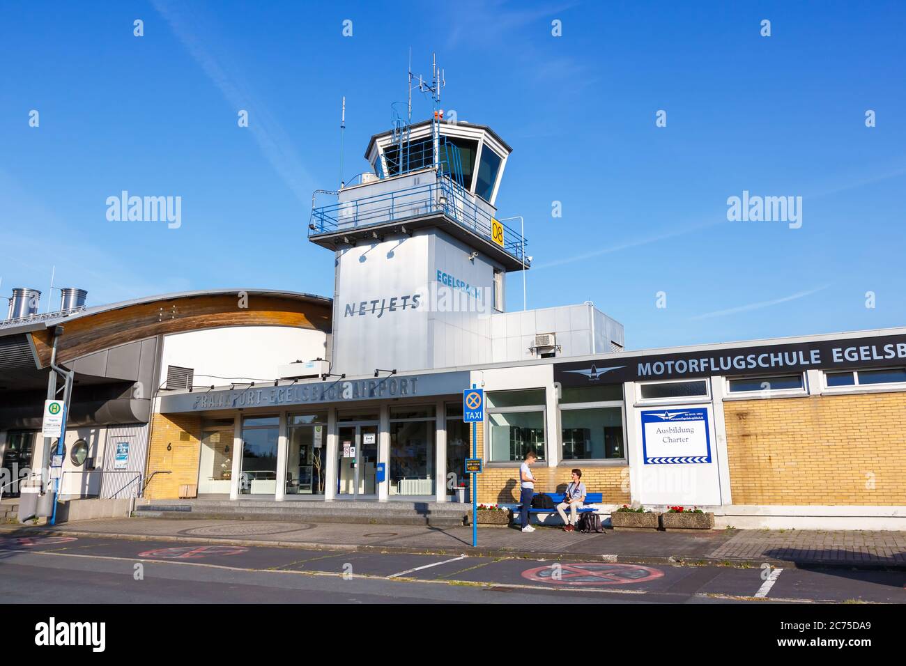 Egelsbach, Germany - May 27, 2020: Terminal of Egelsbach airport (EDFE ...