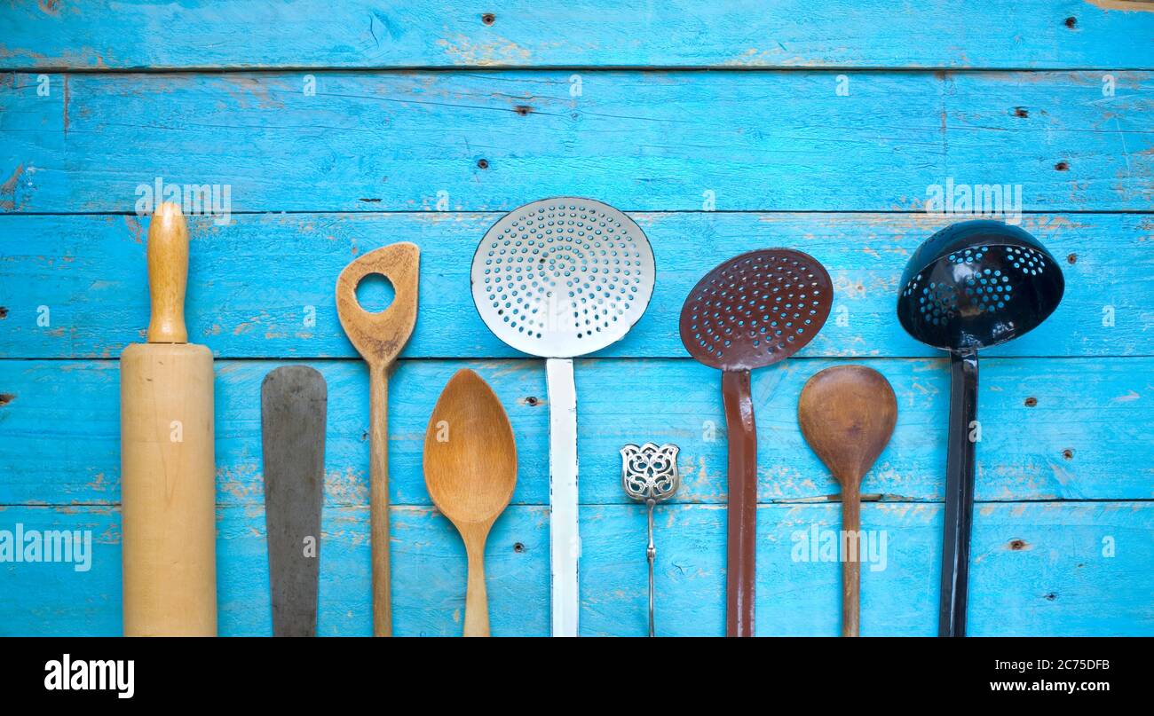 Various kitchen utensils hi-res stock photography and images - Alamy