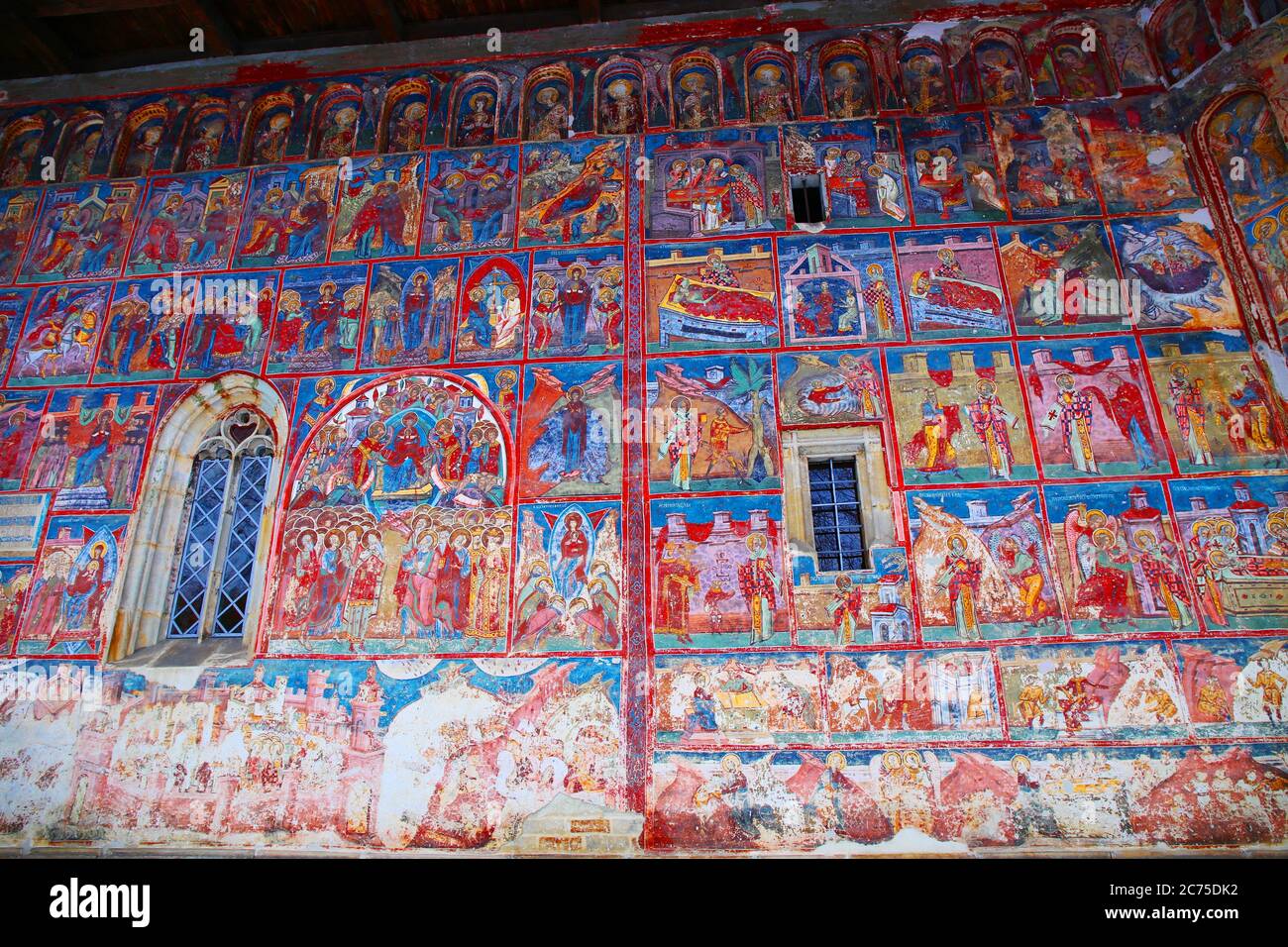 Painted monastery of Romania Stock Photo - Alamy