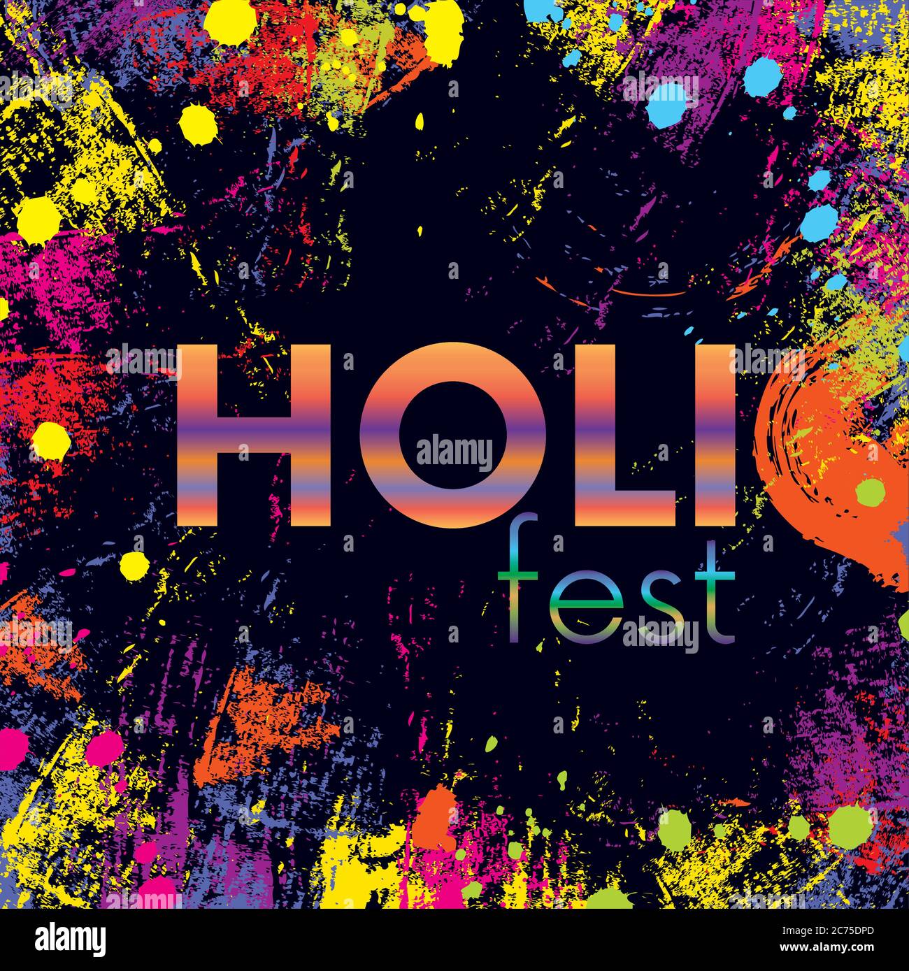 Holi fest festival Stock Vector Images - Alamy