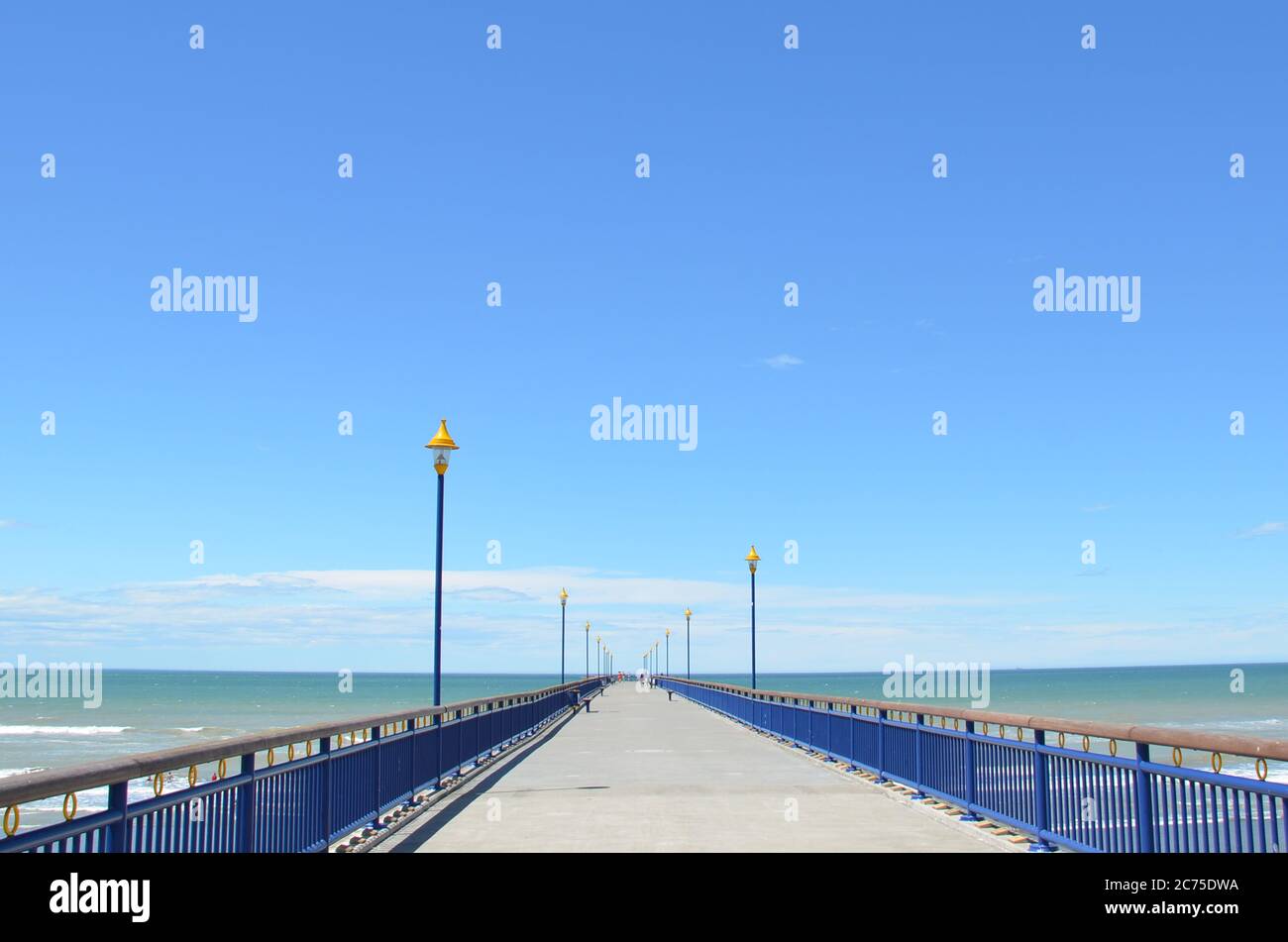 The new brighton beach pier from Christchurch library. New Brighton ...