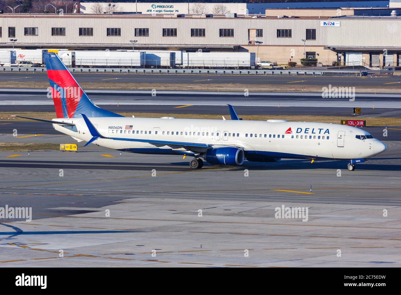 New York City, New York - March 1, 2020: Delta Air Lines Boeing 737 ...