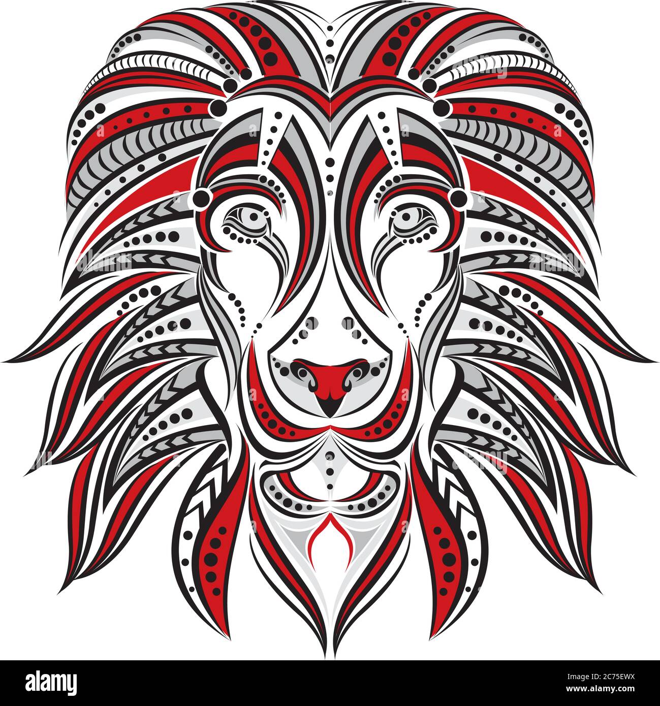 Tribal Print Lion