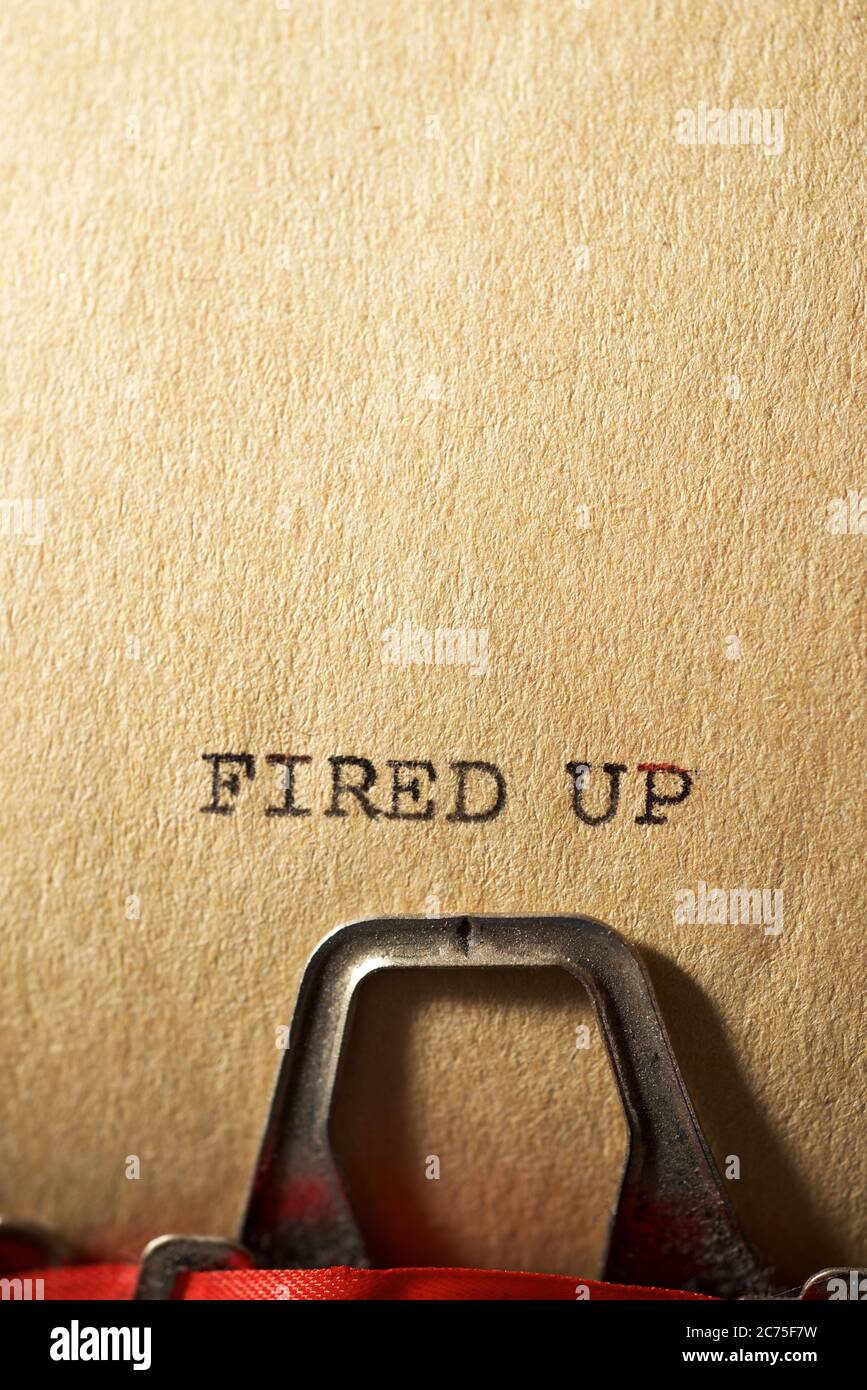 Fired up excitement hi-res stock photography and images - Alamy