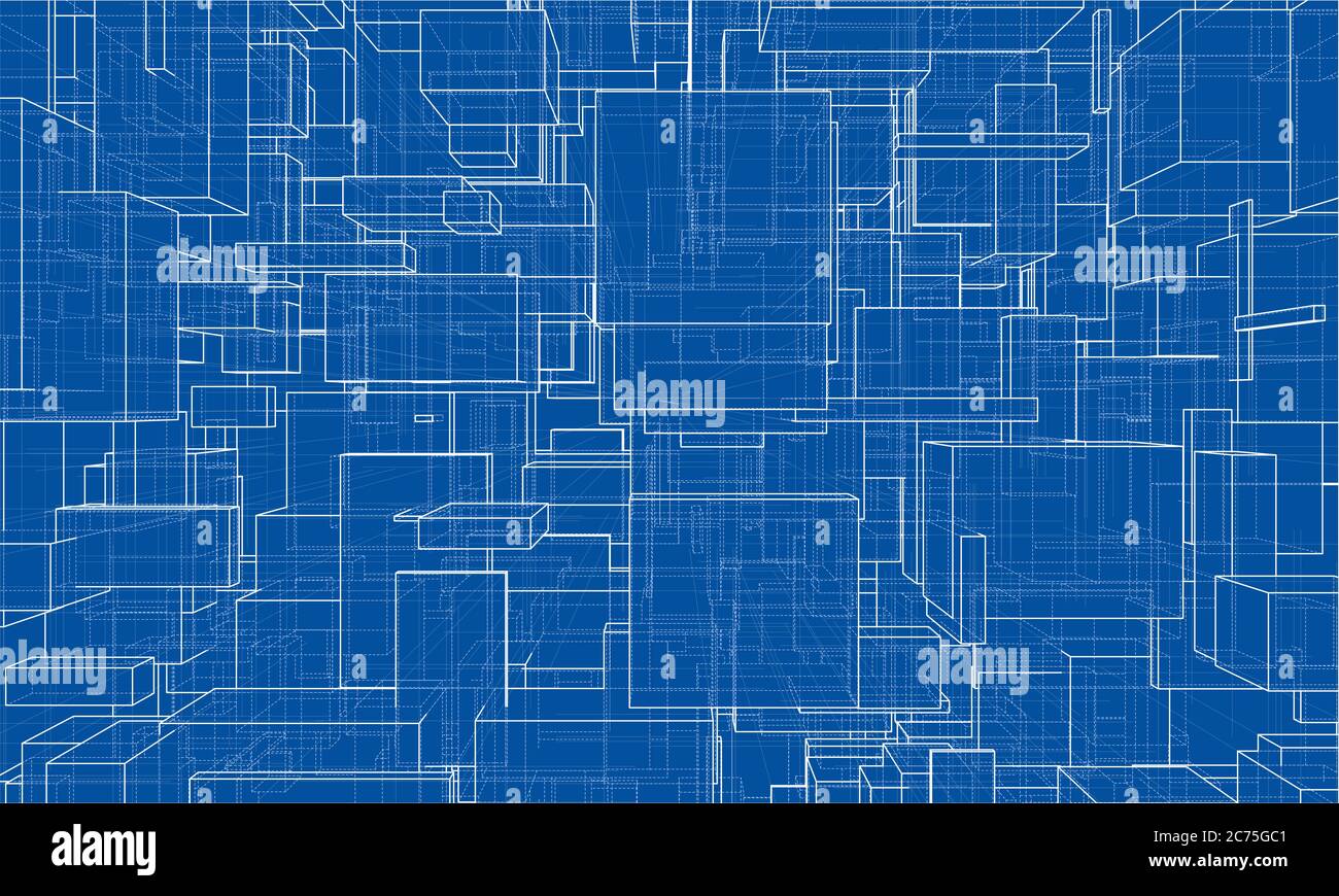 Abstract boxes background Stock Photo - Alamy