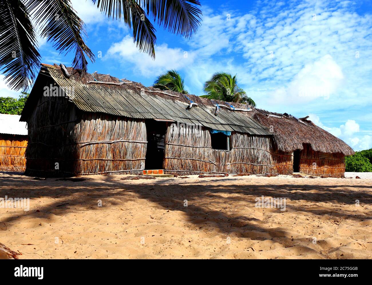 Rural oasis of Baixa Grande in the national park of Lencois Maranhenses ...