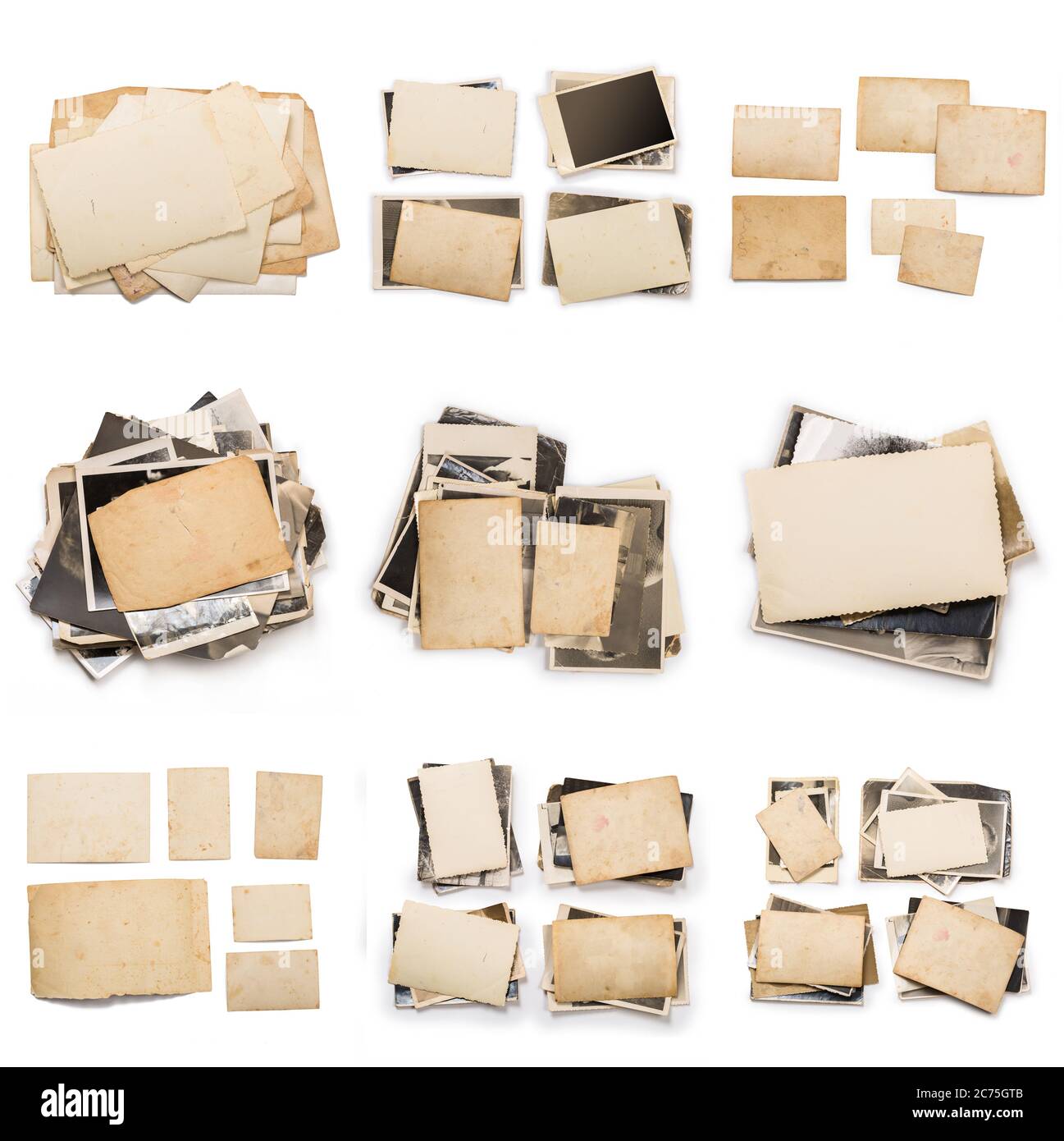 Old photo frame. Vintage paper. Retro card Stock Photo - Alamy