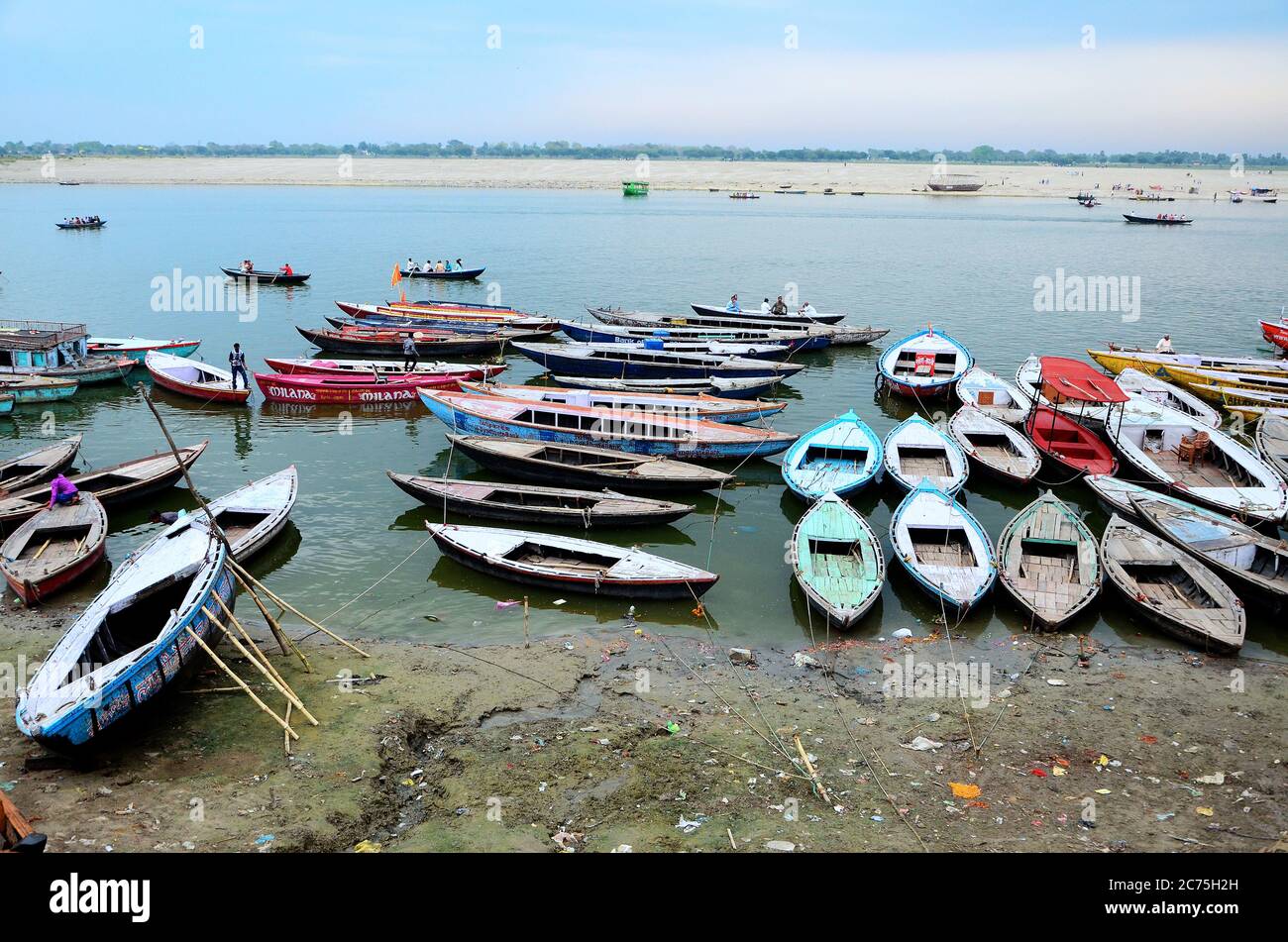 Ghats in Varanasi are riverfront steps leading to the banks of the ...