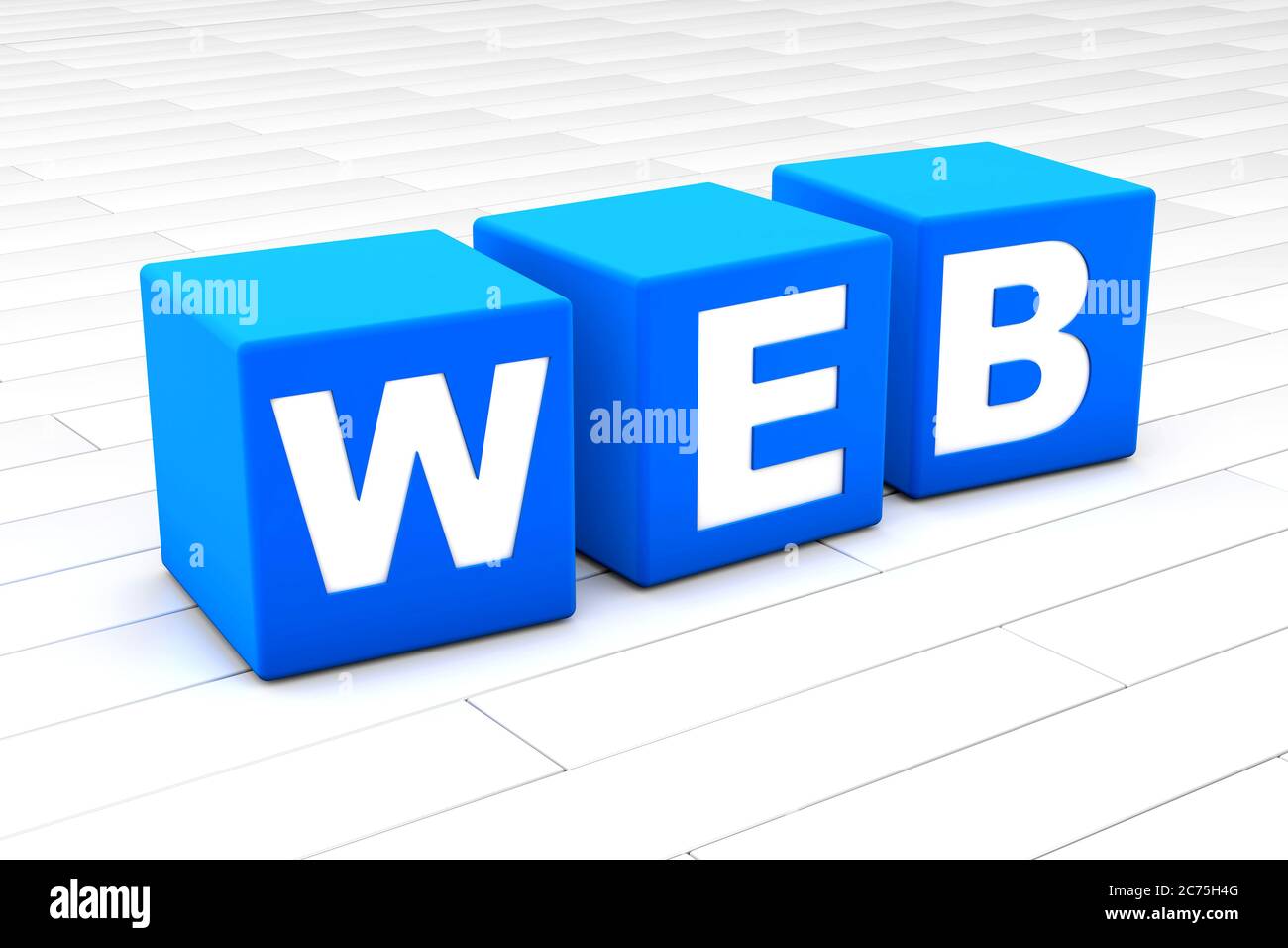 3D rendered illustration of the word Web Stock Photo - Alamy