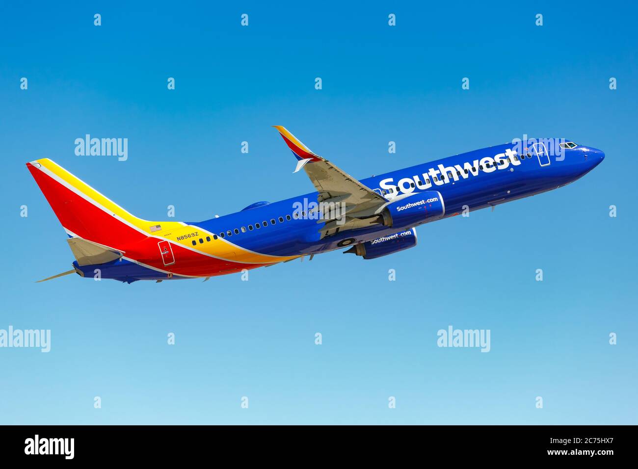 Phoenix, Arizona - April 8, 2019: Southwest Airlines Boeing 737-800 ...