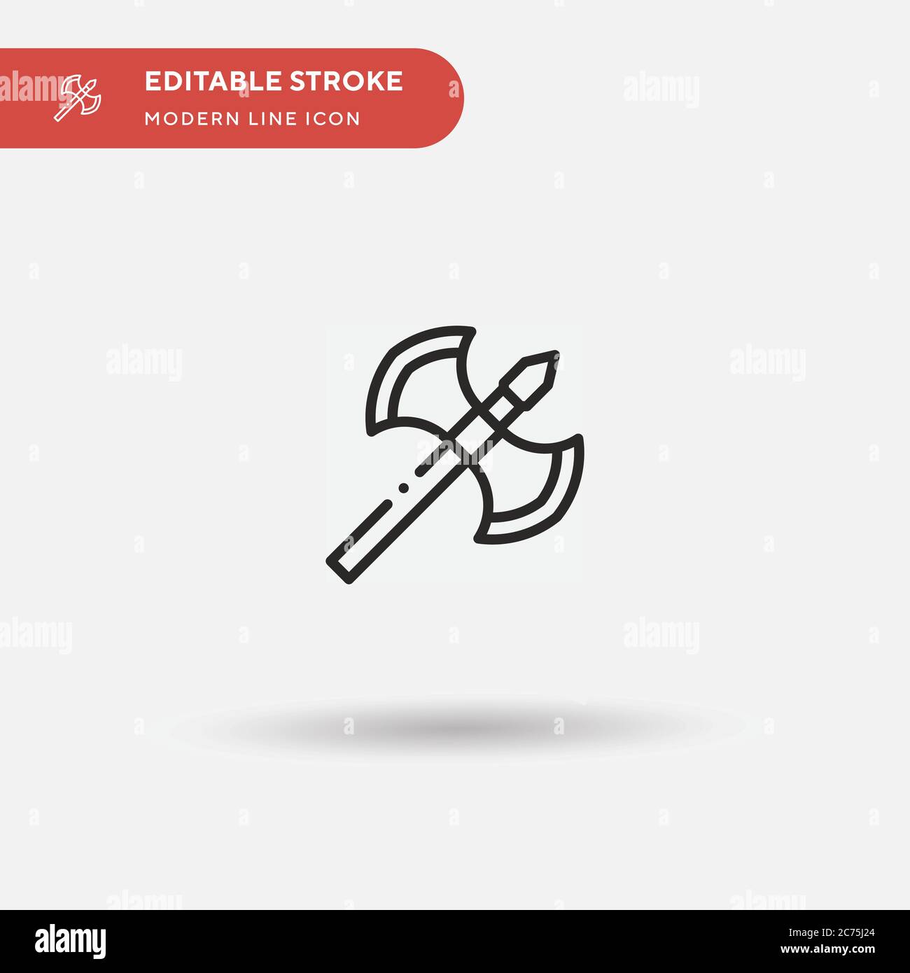 Axe Simple vector icon. Illustration symbol design template for web ...