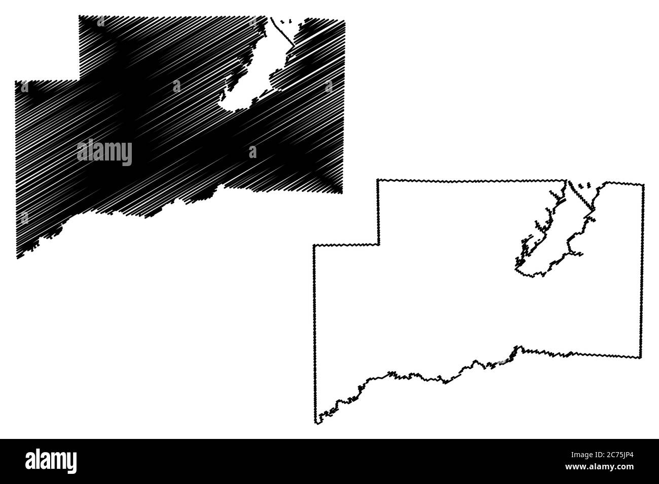 Clinton illinois map Stock Vector Images - Alamy