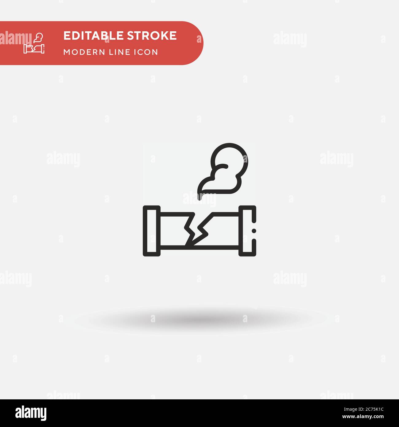 Broken tap Stock Vector Images - Alamy