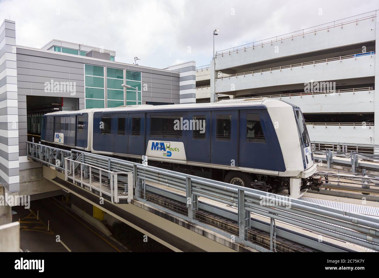 Miami, Florida - April 3, 2019: MIA People Mover Shuttle at Miami airport (MIA) in Florida Stock ...