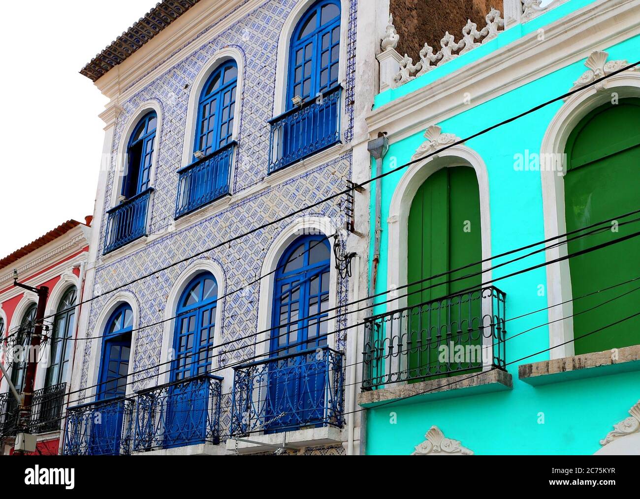 Colorful architecture of Salvador de Bahia, Brazil Stock Photo - Alamy