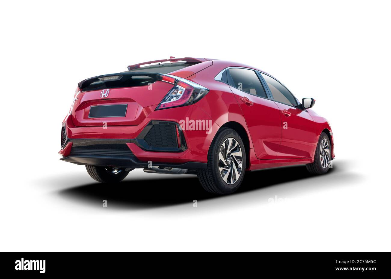 Japanese hatchback car isolated on white background Stock Photo - Alamy