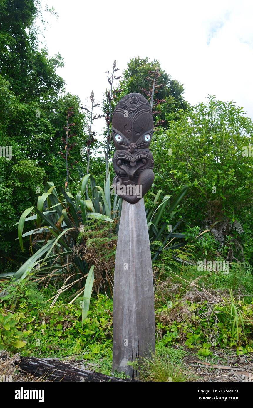 Te Parapara Maori garden in Hamilton Gardens, New Zealand.It's New ...