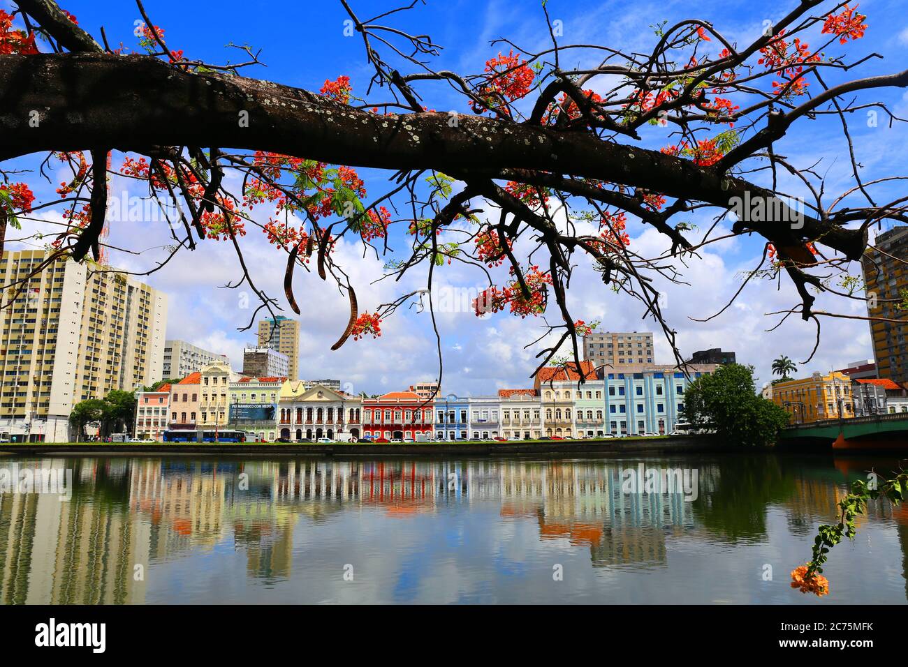 Beautiful view at the old town in Recife, Pernambuco, Brazil Stock ...