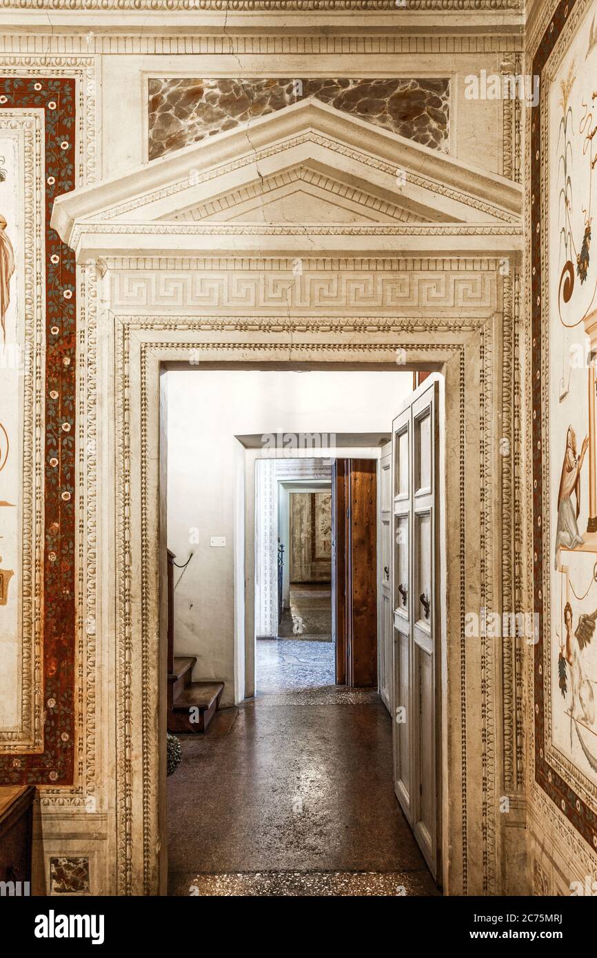 Italy Veneto - Fanzolo - Villa Emo- Andrea Palladio Architect Stock ...