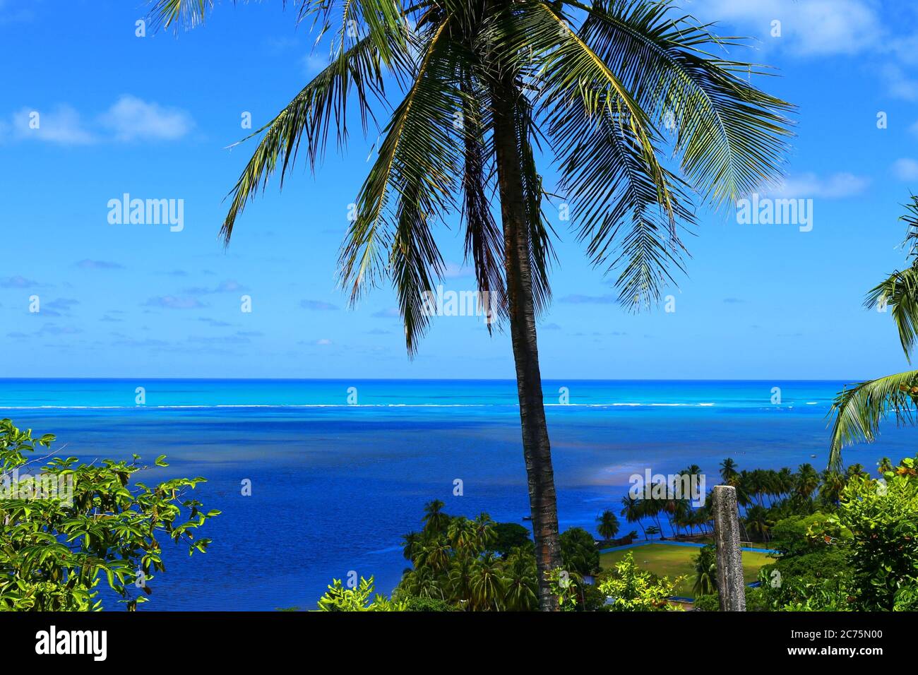 Tropical Japaratinga coastal village, Alagoas, Brazil Stock Photo - Alamy