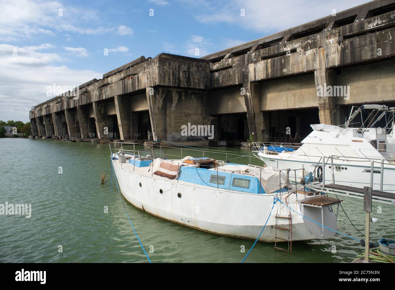 Former Nazi submarine base, Bordeaux, construction started in 1941 ...