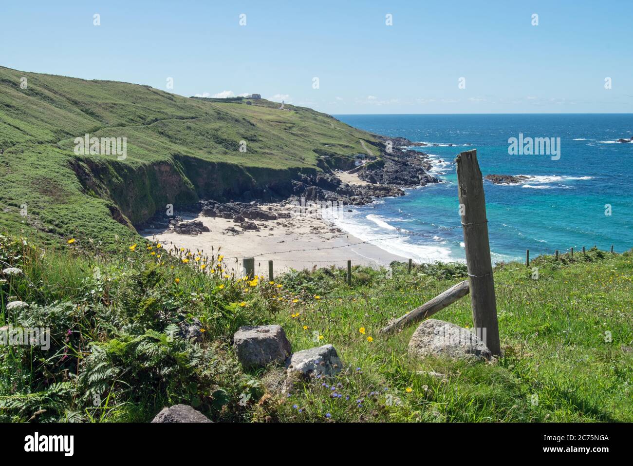 Portheras Cove, Bay of Water and Beach near Pendeen, Cornwall UK Stock ...
