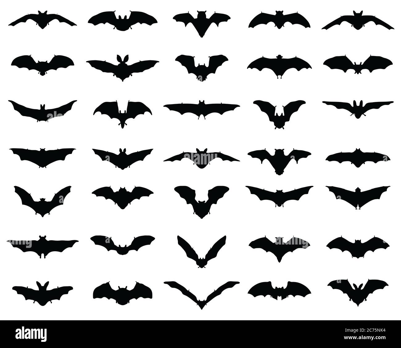 Silhouettes bats on sky hi-res stock photography and images - Alamy