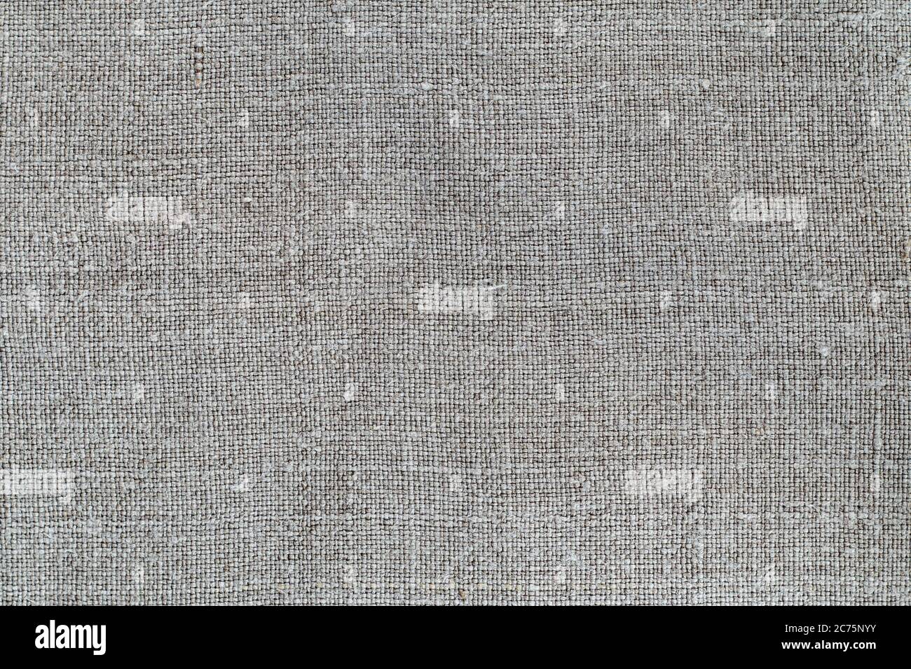 Texture of old homespun linen fabric. Rough textile. Background Stock ...