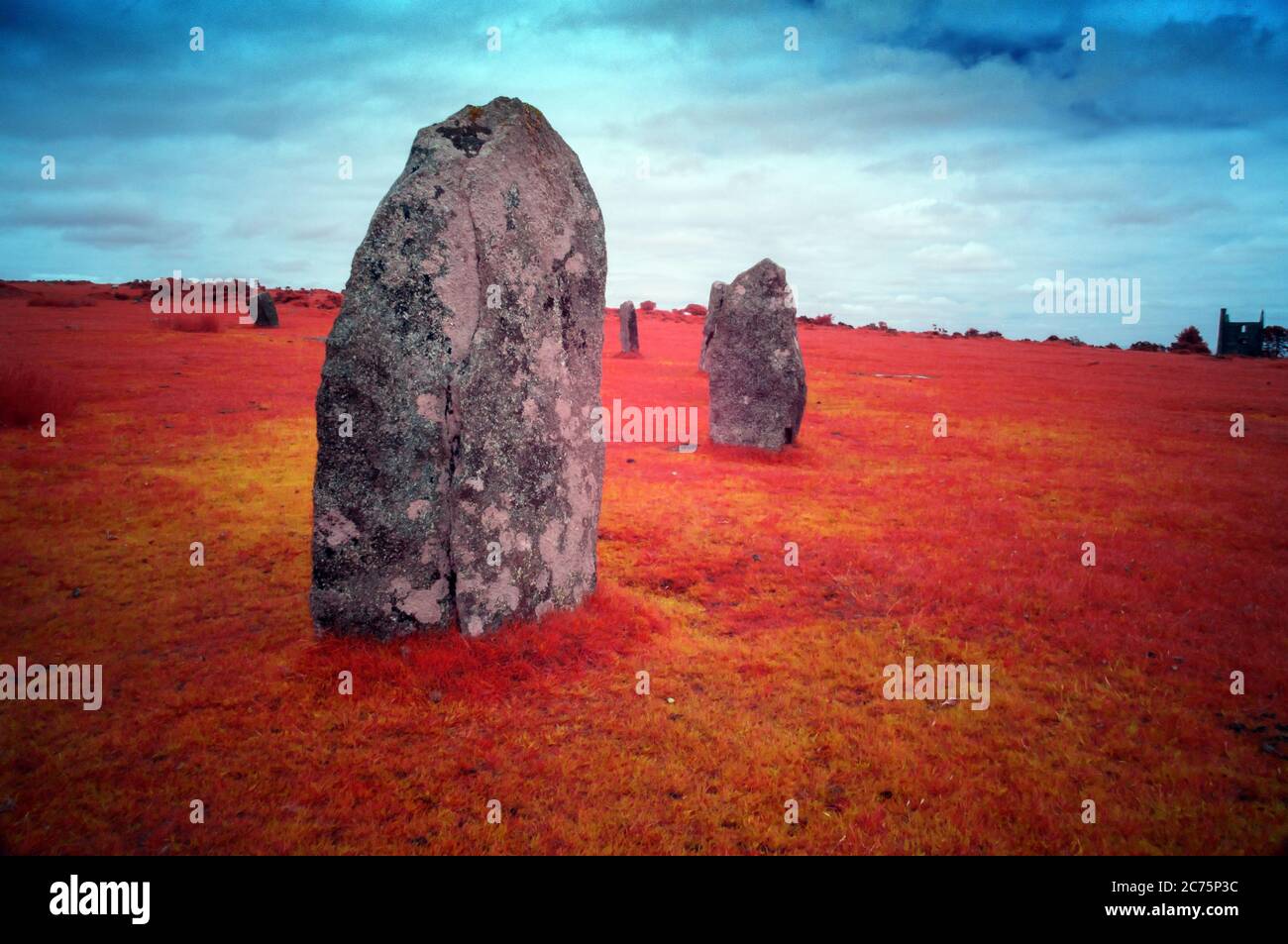 The Hurlers Stone Circle, Minions, Cornwall UK Stock Photo - Alamy