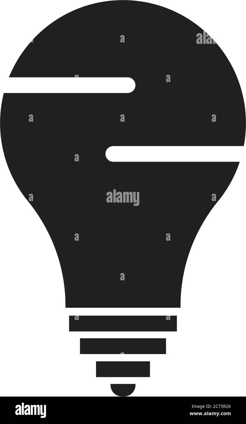 Bulb logo vector ilustration template Stock Vector Image & Art - Alamy