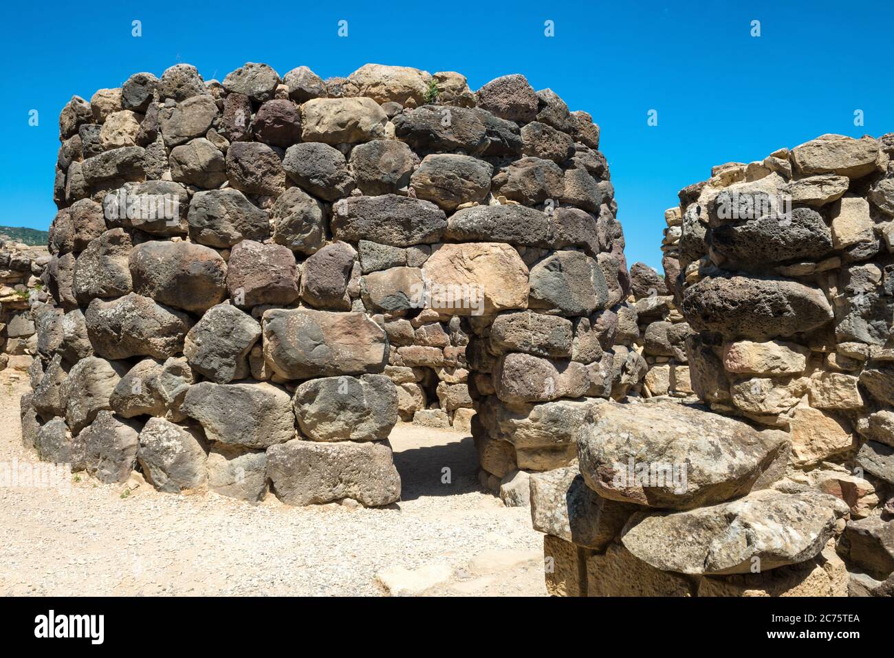 Ruins of ancient city. Nuraghe culture, Sardinia, Italy Stock Photo - Alamy