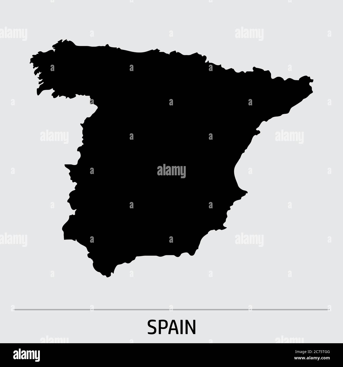 Spain map Stock Vector Images - Alamy