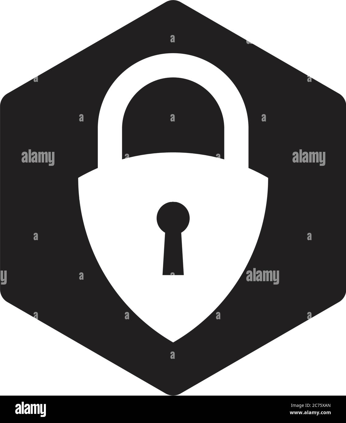 padlock logo icon vector template illustration Stock Vector Image & Art ...