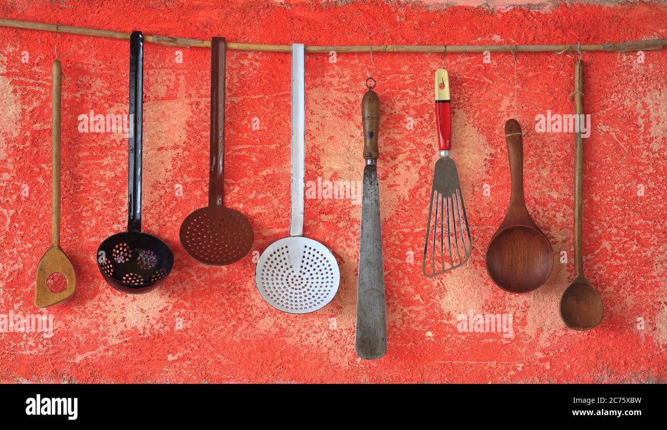 Vintage utensils collection hi-res stock photography and images - Alamy