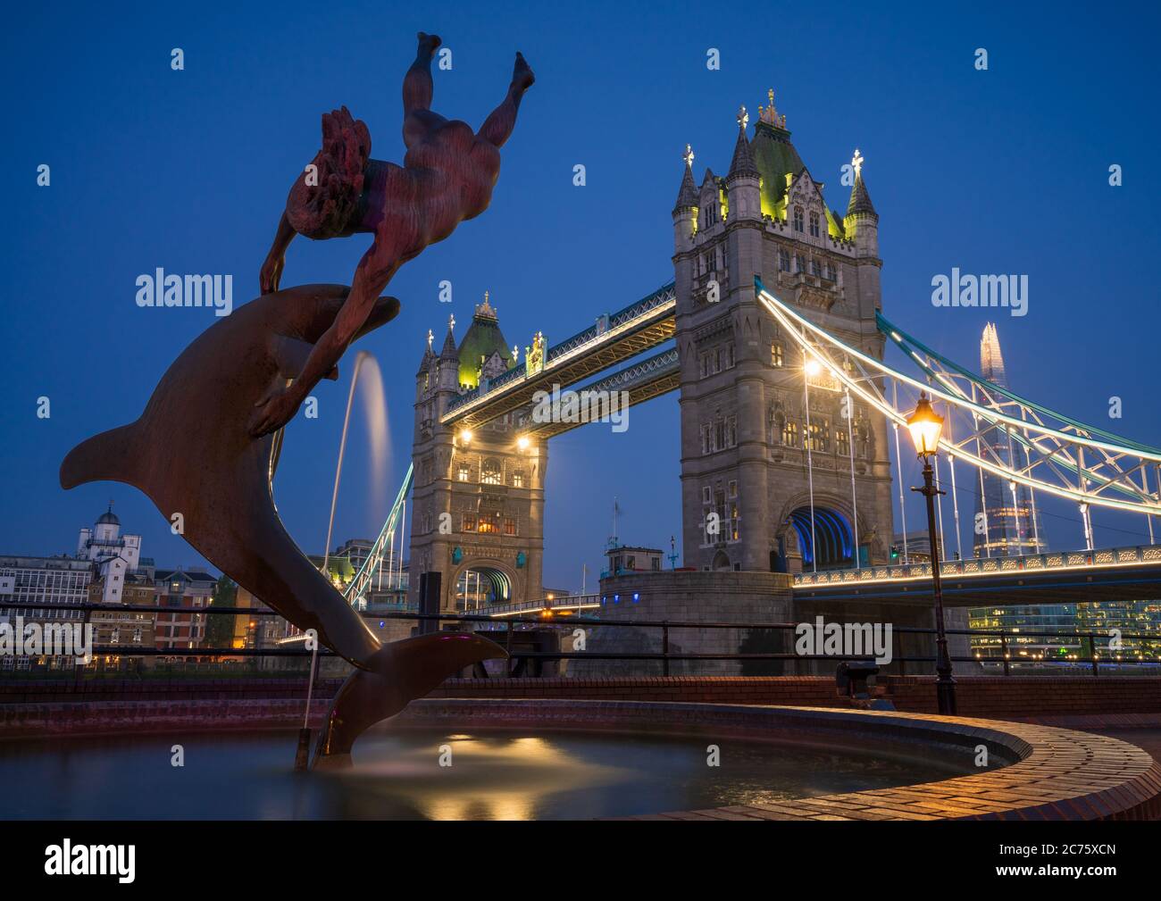 The first light of the morning blue hour begins to illuminate the ...