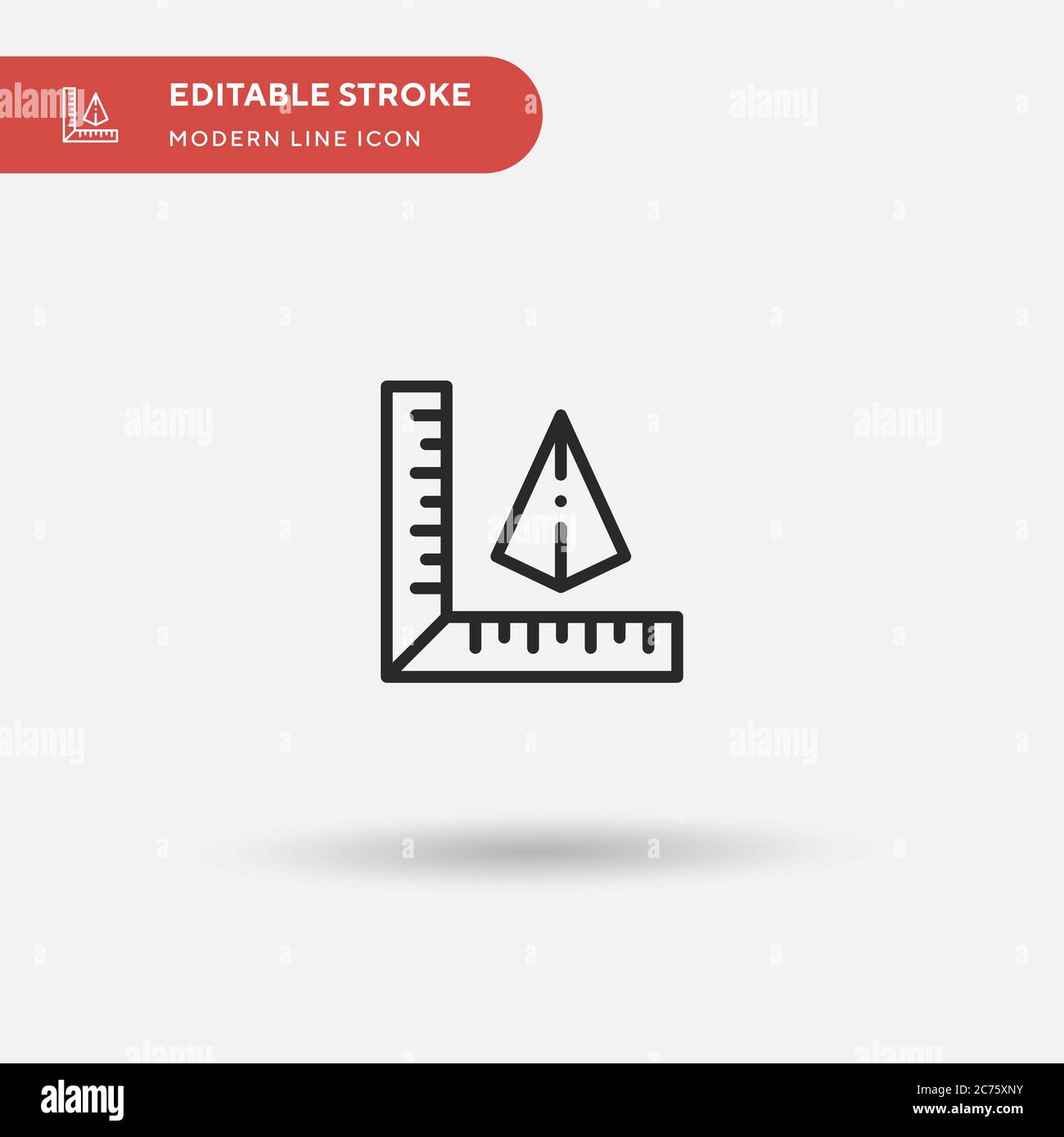 Measure Simple vector icon. Illustration symbol design template for web ...