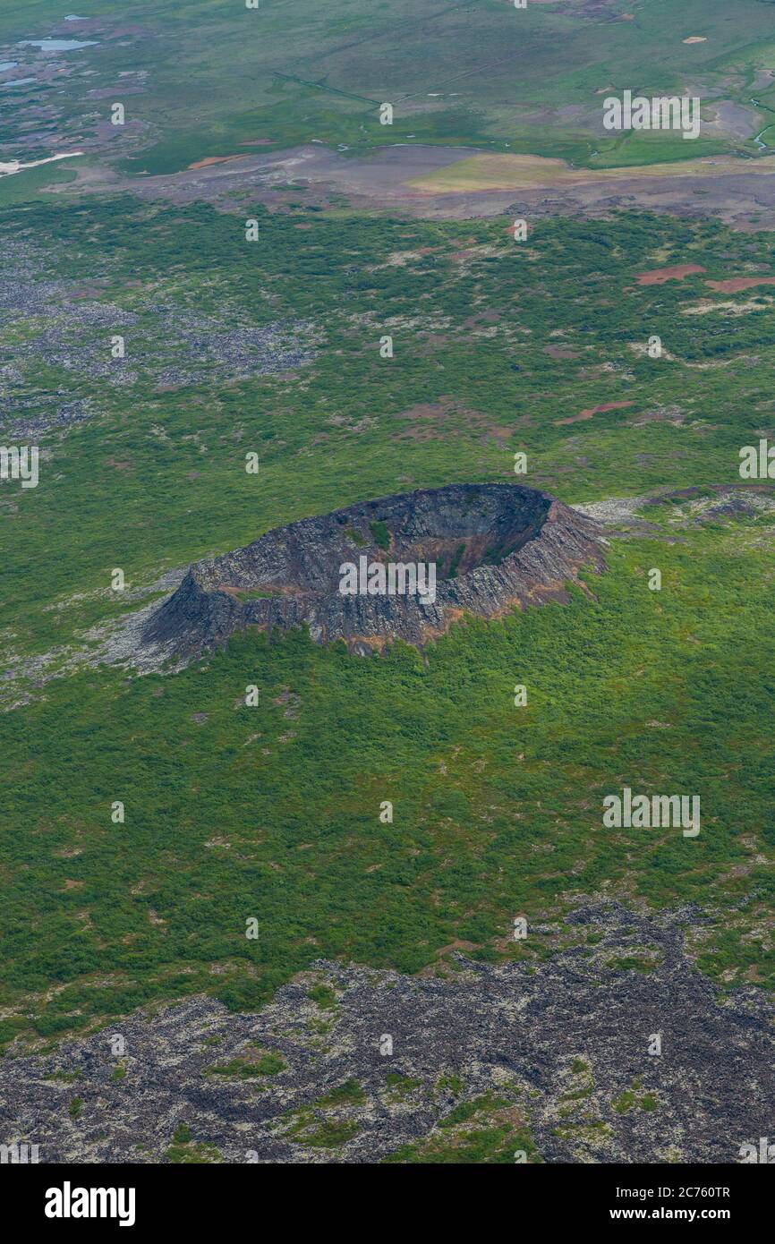 Eldborg crater, Iceland, Europe Stock Photo - Alamy