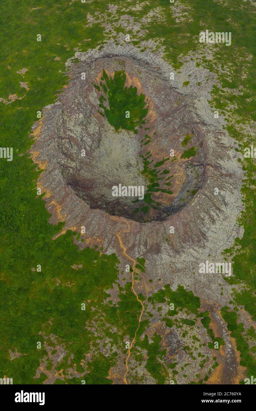 Eldborg crater, Iceland, Europe Stock Photo - Alamy