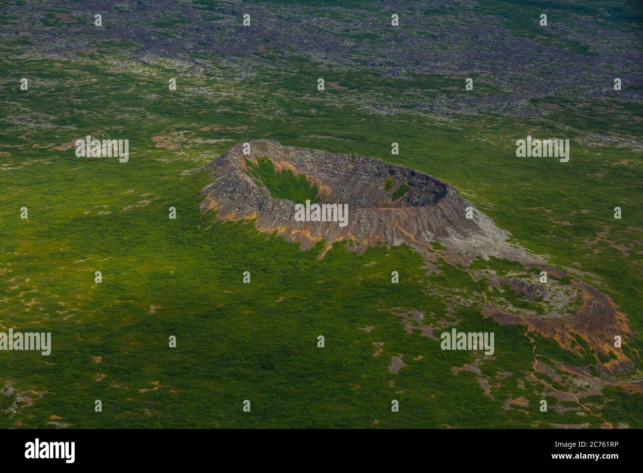 Eldborg crater, Iceland, Europe Stock Photo - Alamy