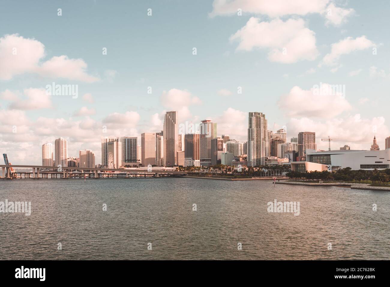 Downtown Miami Skyline from bridge Stock Photo - Alamy