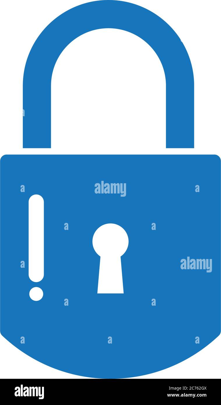 padlock logo icon vector template illustration Stock Vector Image & Art ...